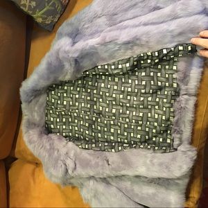 Jackets & Coats | Incredible Light Purple Crop Rabbit Fur Jacket | Poshmark